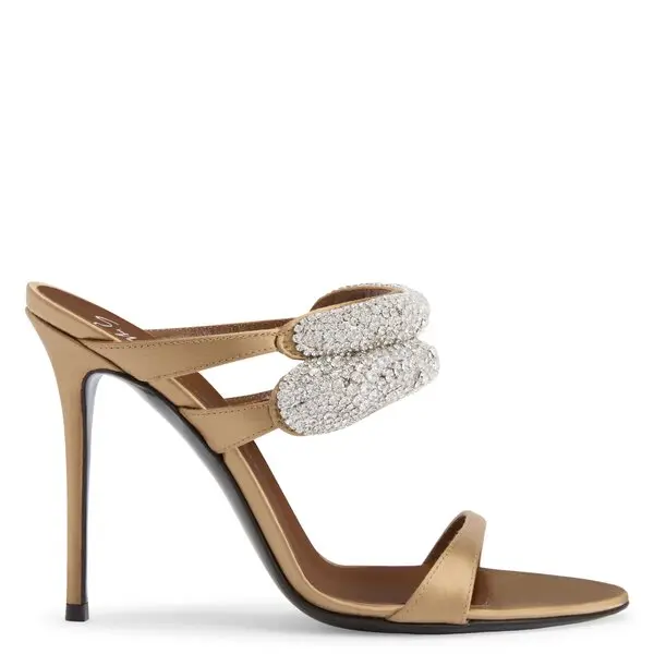 GIUSEPPE ZANOTTI Elise Soiree 105 Mules - Light_brown