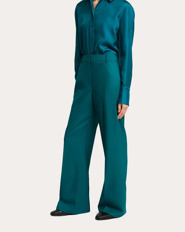 ARGENT Seasonless Wool Creased Trousers