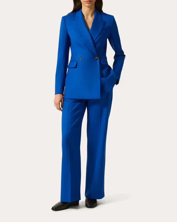 ARGENT Seasonless Wool Double-breasted Blazer
