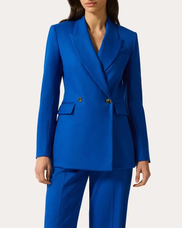 ARGENT Seasonless Wool Double-breasted Blazer