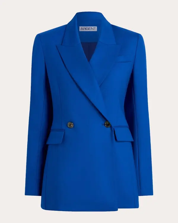 ARGENT Seasonless Wool Double-breasted Blazer