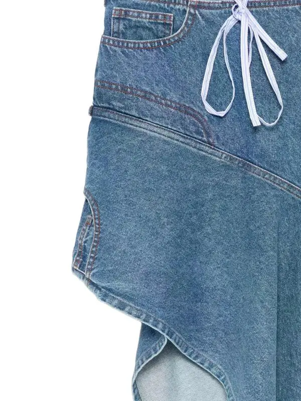 Monse Deconstructed Midi Denim Skirt