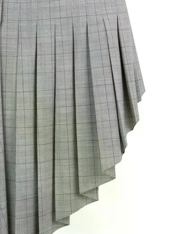 Monse Asymmetric Pleated Midi Skirt