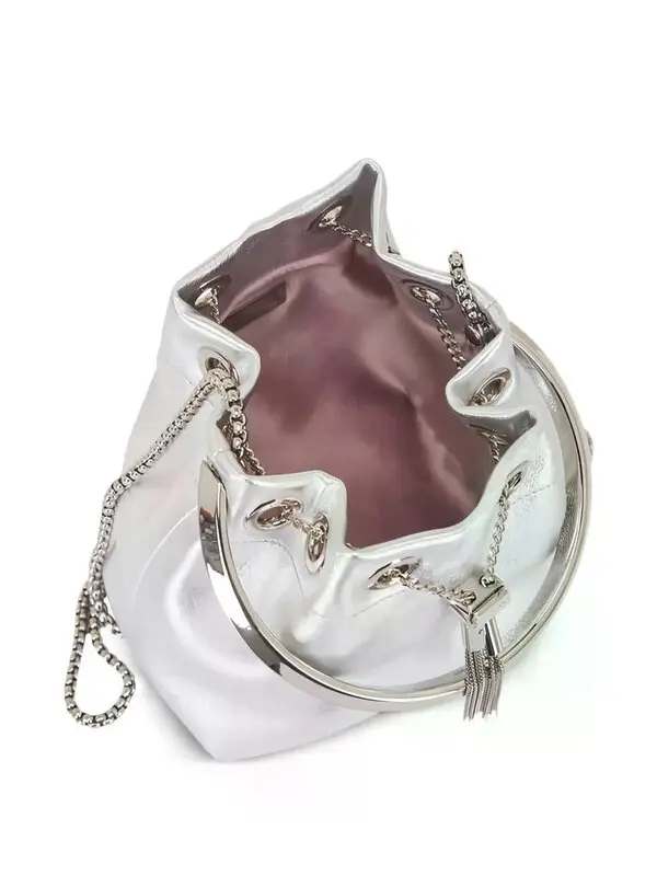 JIMMY CHOO Bon Bons Bucket Bag - Silver