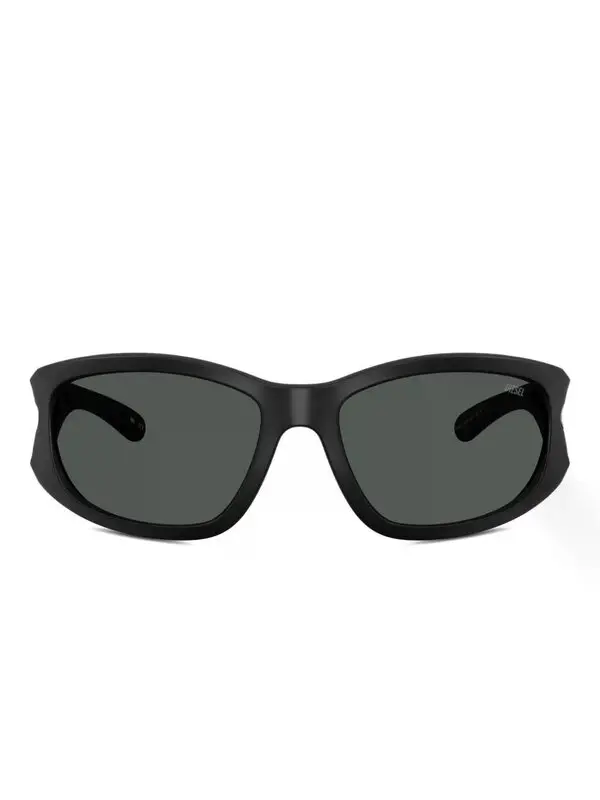 DIESEL® Rectangle-frame Sunglasses - Black