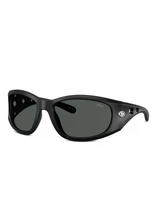 DIESEL® Rectangle-frame Sunglasses - Black