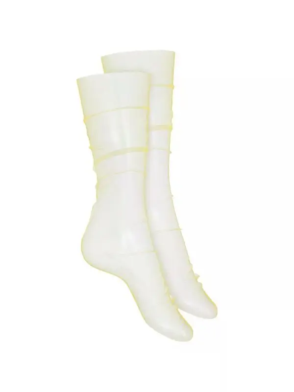 MAISON CLOSE Tulle Socks - Yellow