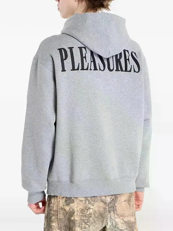 PLEASURES Graphic-print Hoodie - Grey
