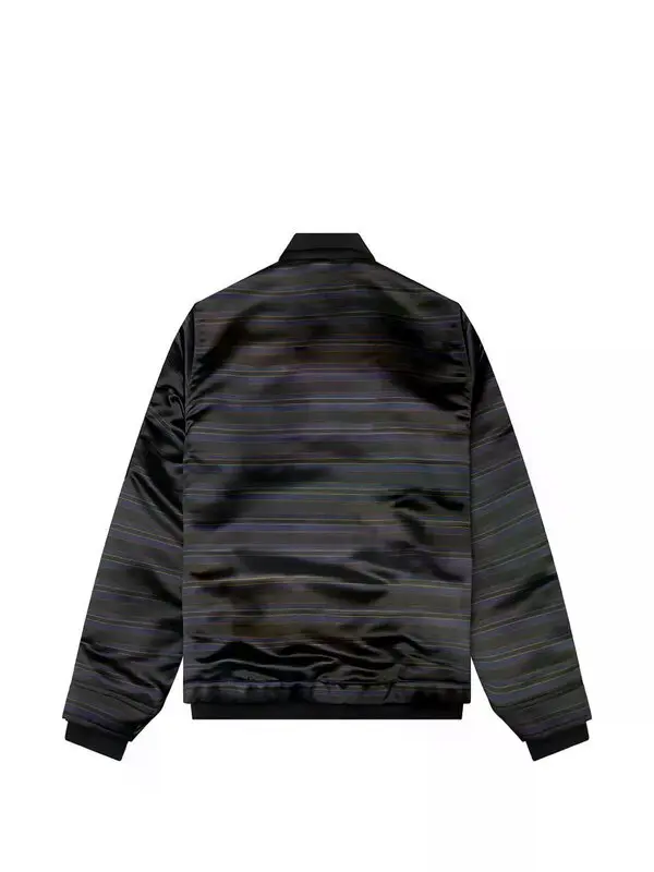 Sacai Striped Bomber Jacket - Black