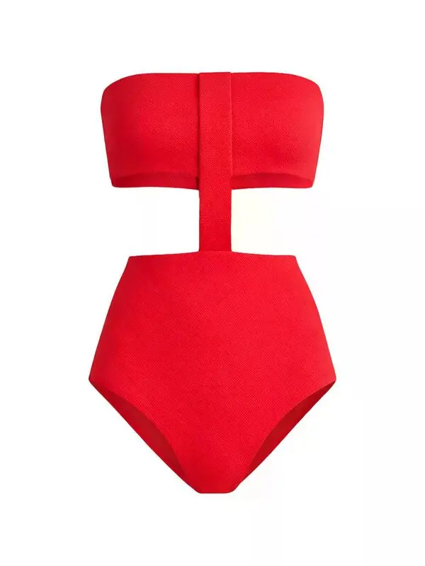 LENNY NIEMEYER Bandeau One-piece Swimsuit - Red