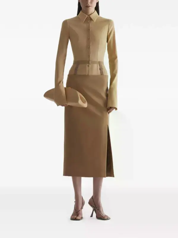 MUGLER Belted Shirt