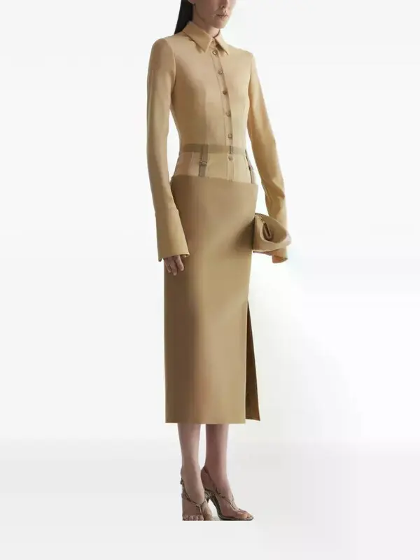MUGLER Belted Shirt