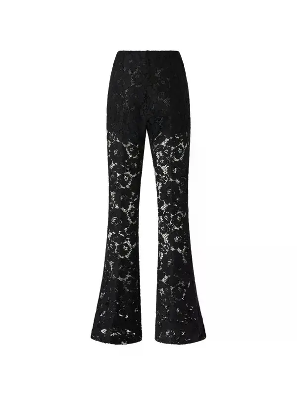 Pinko Flared Lace Trousers - Black