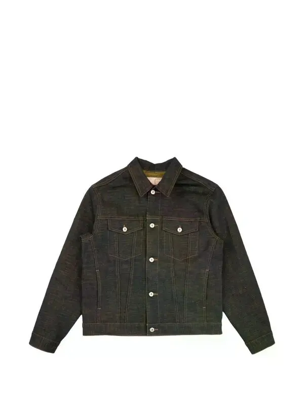 Naked & Famous Denim Citrus Kasuri Selvedge Denim Jacket