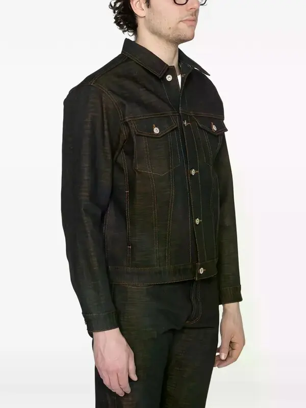 Naked & Famous Denim Citrus Kasuri Selvedge Denim Jacket