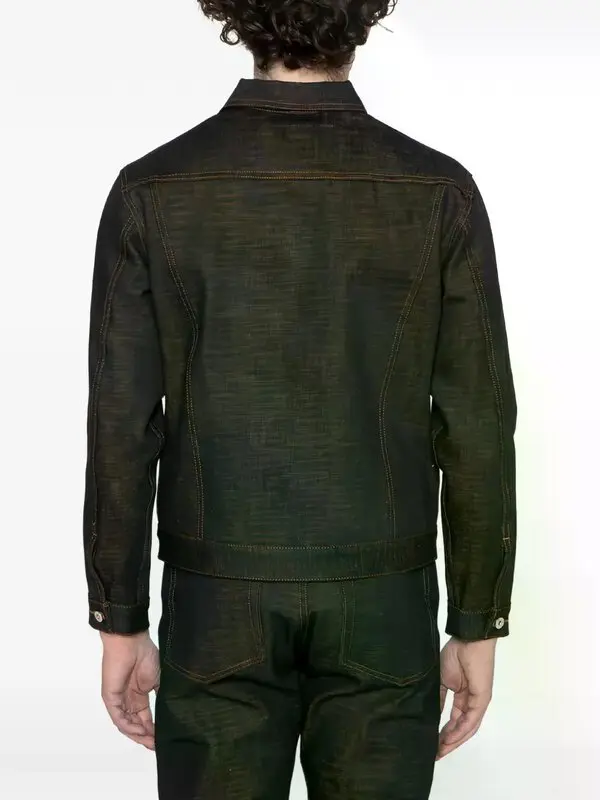 Naked & Famous Denim Citrus Kasuri Selvedge Denim Jacket