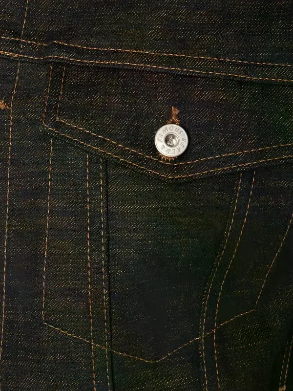 Naked & Famous Denim Citrus Kasuri Selvedge Denim Jacket