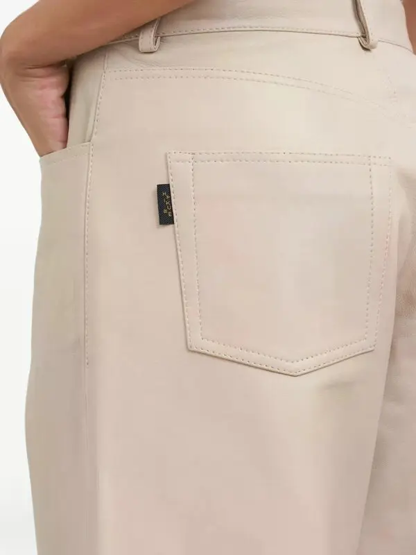 HAIKURE Wide-leg Leather Trousers