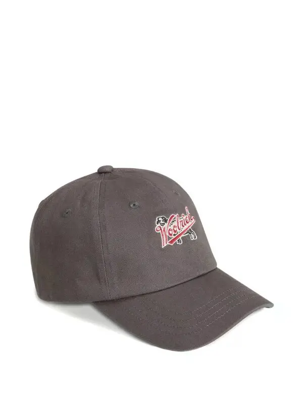 Woolrich Embroidered Logo Baseball Cap - Grey