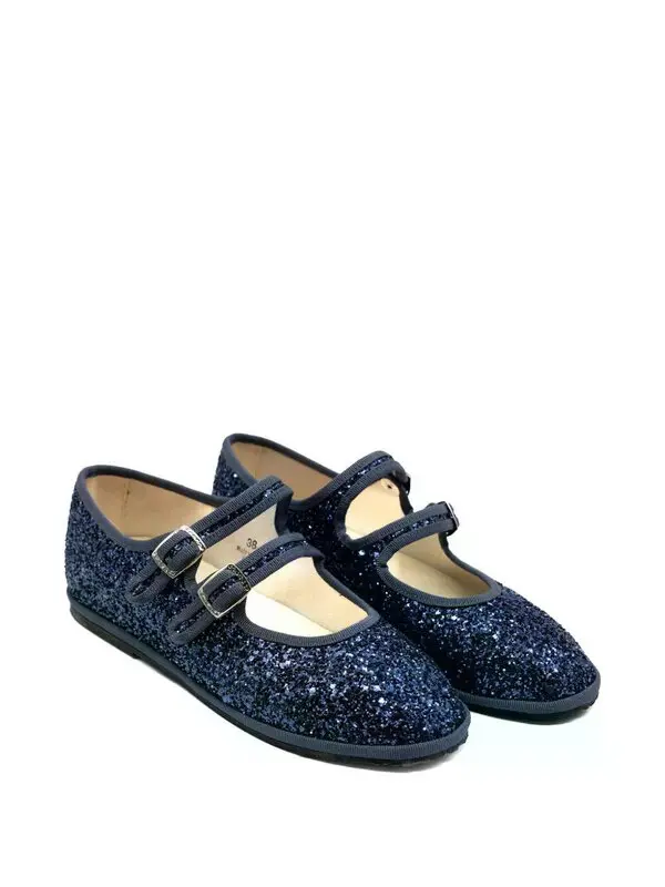 GONDOLINA Mary Jane Glitter Embellishment Ballet Flats