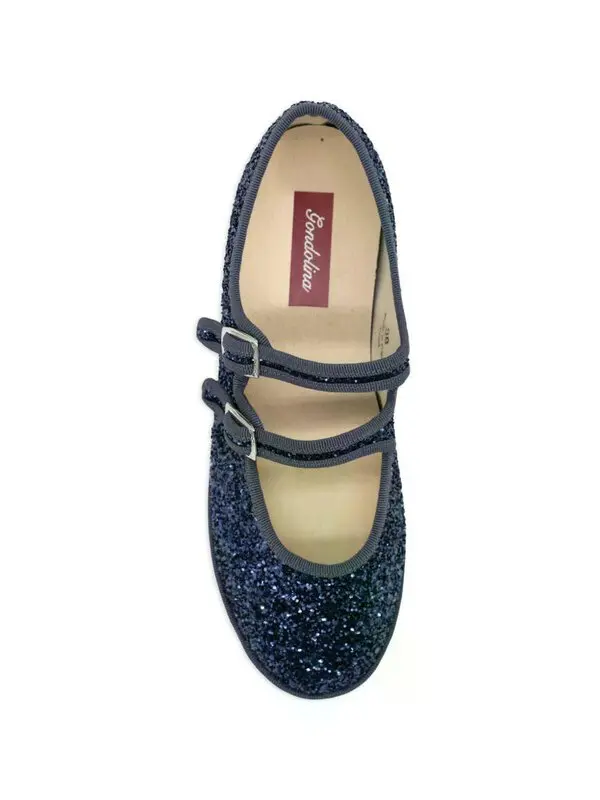 GONDOLINA Mary Jane Glitter Embellishment Ballet Flats