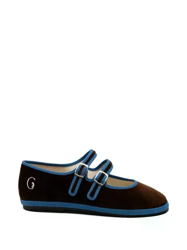 GONDOLINA Mary Jane Ballet Flats With Double Buckle Straps