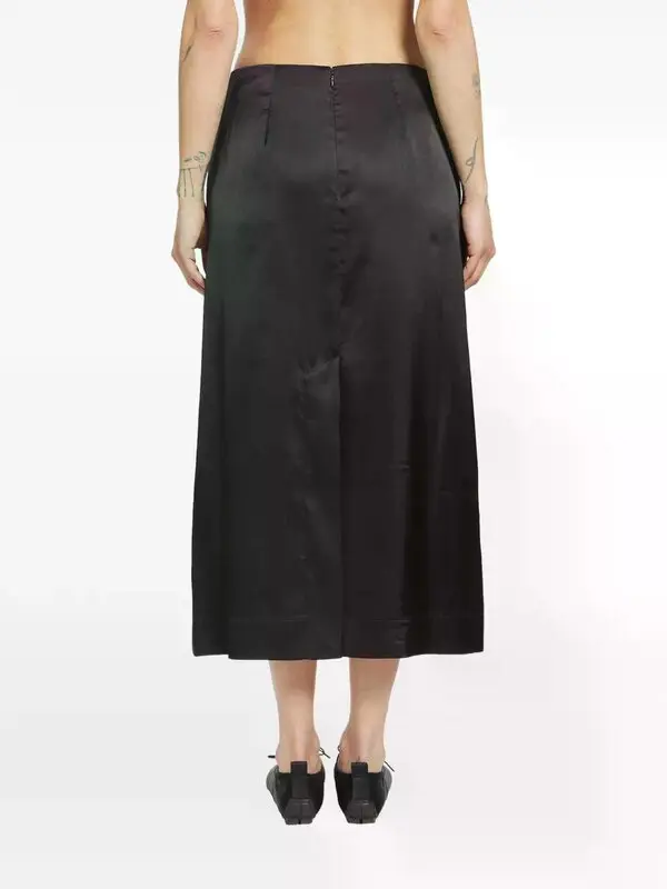 Simone Rocha Pencil Skirt With Poppy Motif