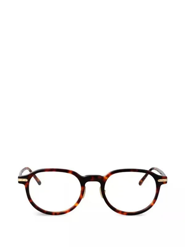 Linda Farrow Newel Round Eyeglasses - Brown