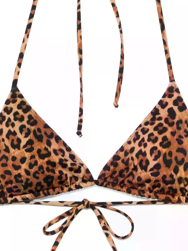 MC2 SAINT BARTH Leah Leopard-print Bikini Top