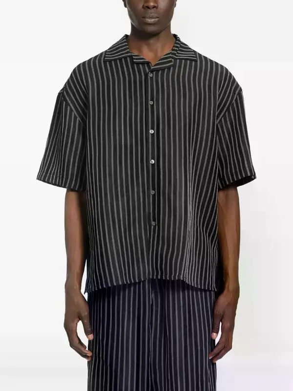 WILLY CHAVARRIA Striped Shirt - Black