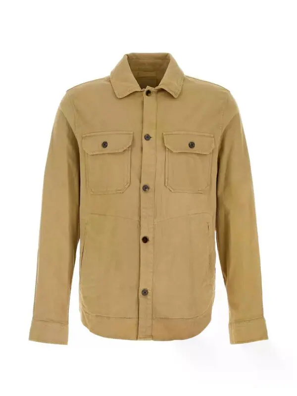 Woolrich Long Sleeve Overshirt - Neutrals