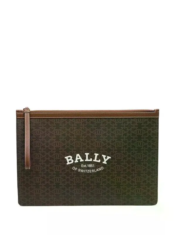 Bally Bollis Logo-print Clutch