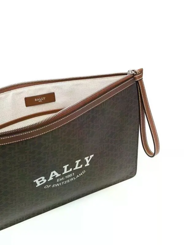 Bally Bollis Logo-print Clutch