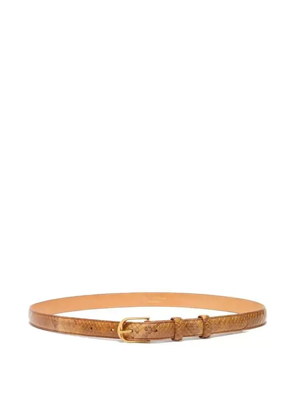 NILI LOTAN Snakeskin Belt - Neutrals