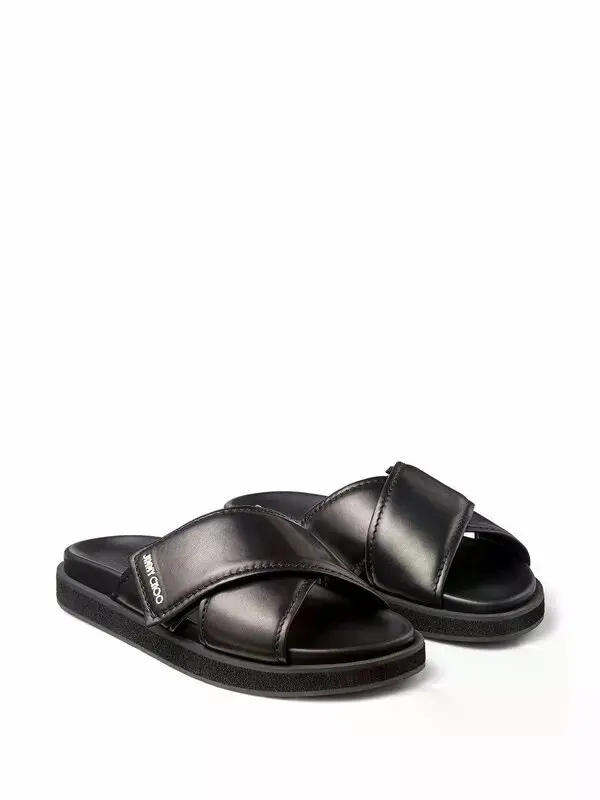 JIMMY CHOO Joel Crossover-strap Leather Sandals