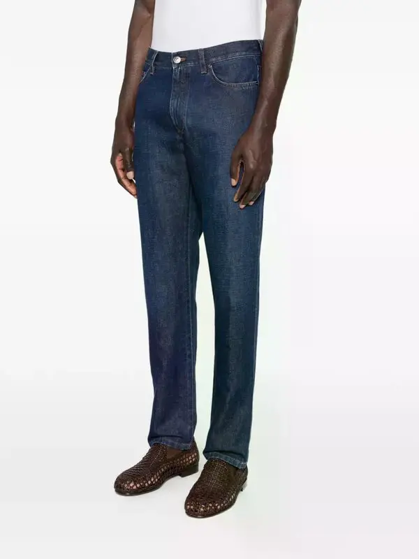 Zegna Straight Leg Jeans - Blue