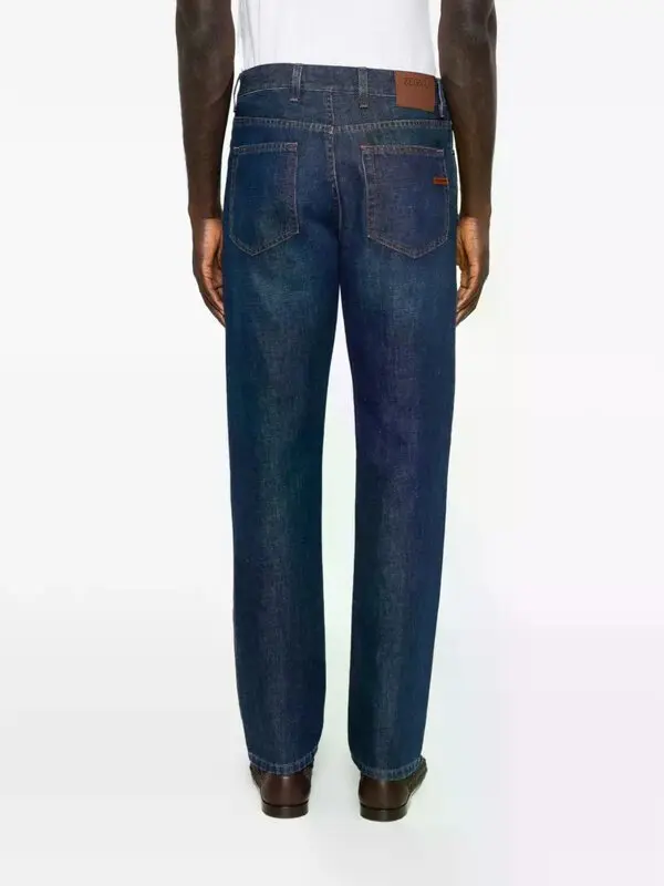 Zegna Straight Leg Jeans - Blue