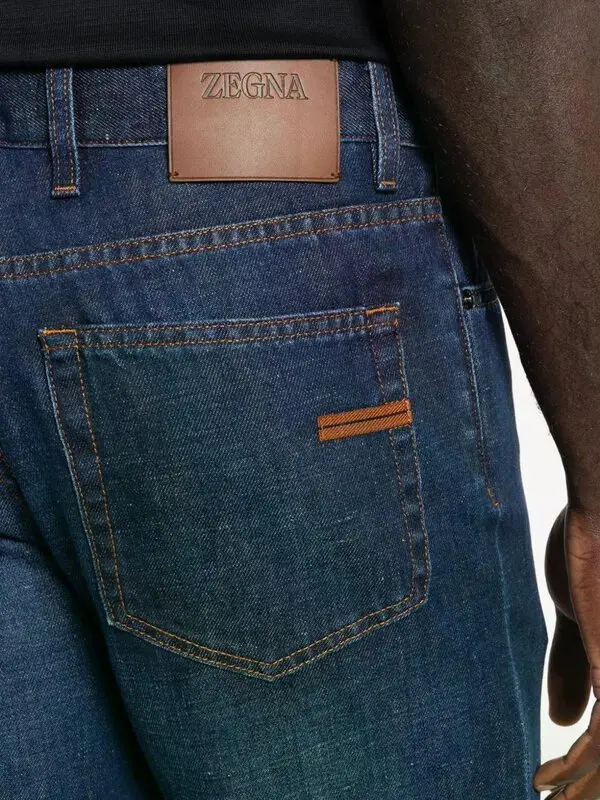 Zegna Straight Leg Jeans - Blue