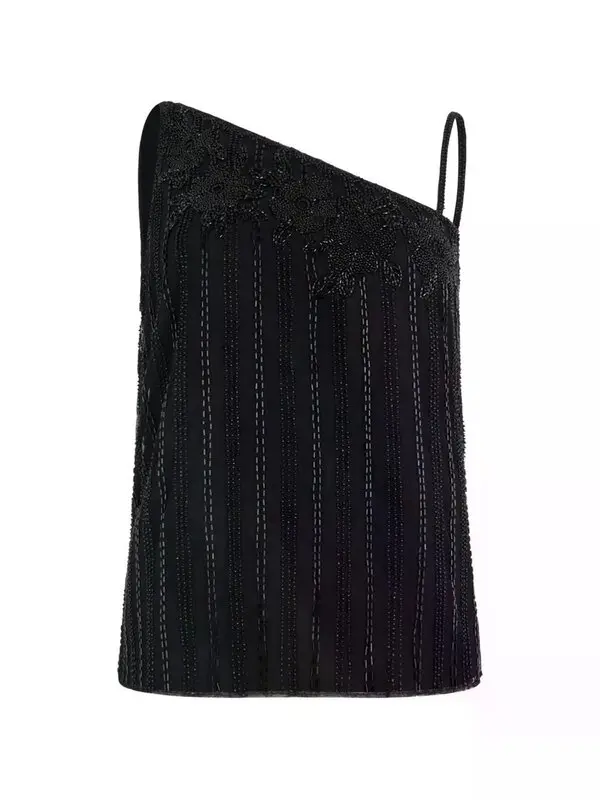 Ralph Lauren Beaded One-shoulder Top