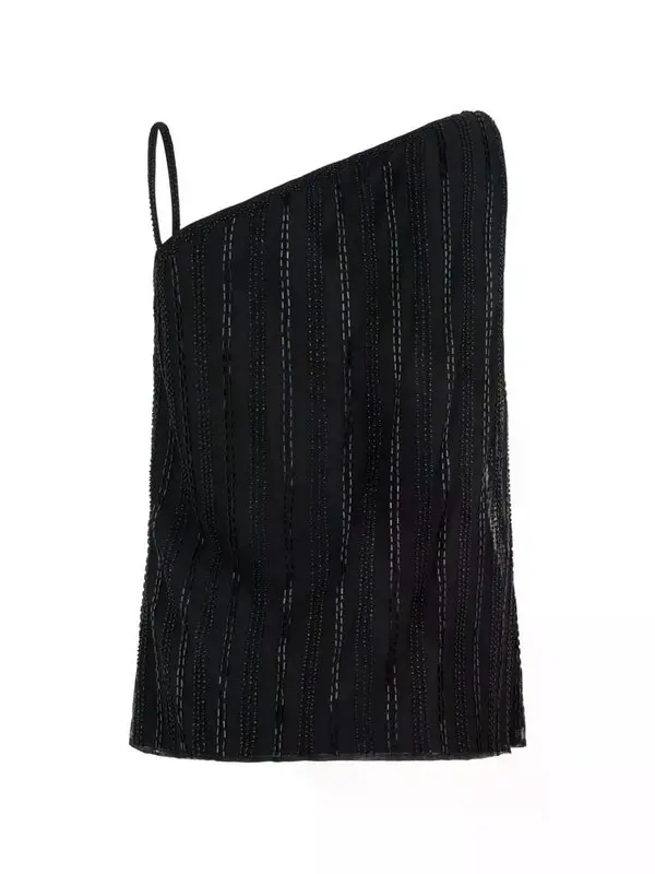 Ralph Lauren Beaded One-shoulder Top