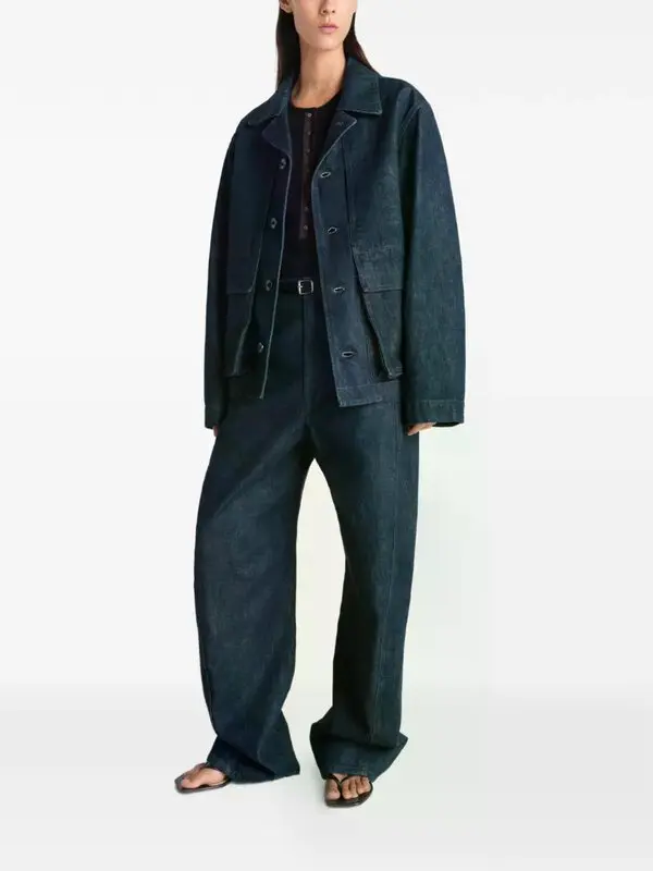 LEMAIRE Buttoned Denim Jacket - Blue