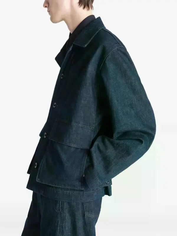 LEMAIRE Buttoned Denim Jacket - Blue
