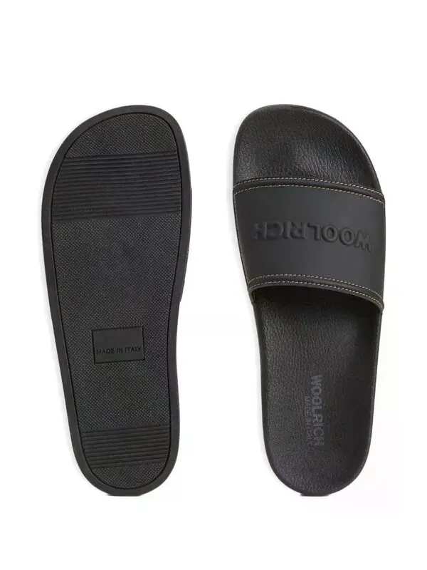 Woolrich Logo Slide Sandals