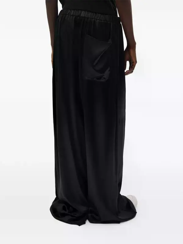 ANN DEMEULEMEESTER Sofi Shiny Satin Trousers