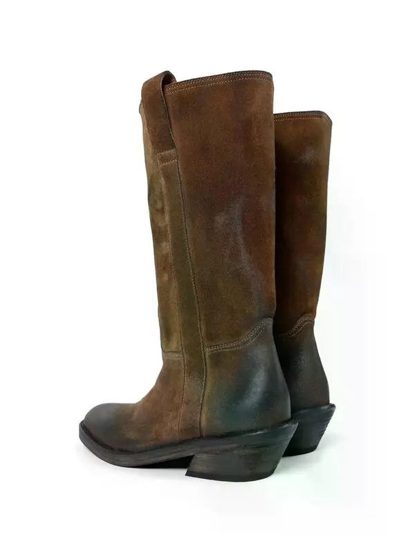ANN DEMEULEMEESTER Laxit Suede Boots - Brown