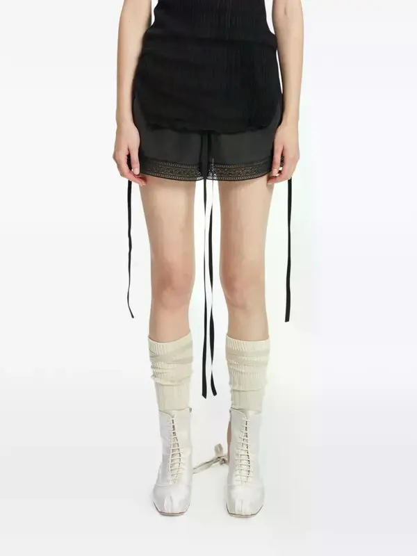ANN DEMEULEMEESTER Lace-up Satin Boots