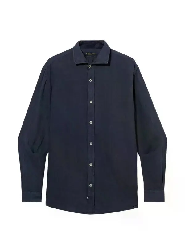 Brooks Brothers Spread-collar Linen Shirt - Blue
