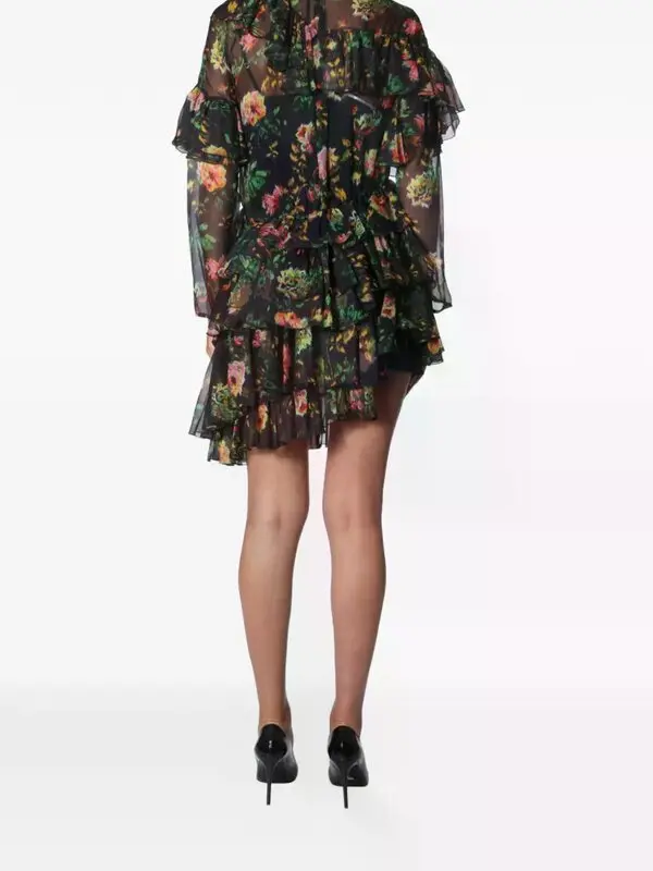 MSGM Ruffled Asymmetric Dress