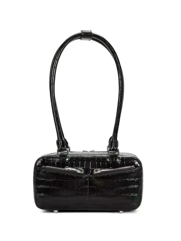 SELF-PORTRAIT Mini Crocodile-embossed Leather Bag