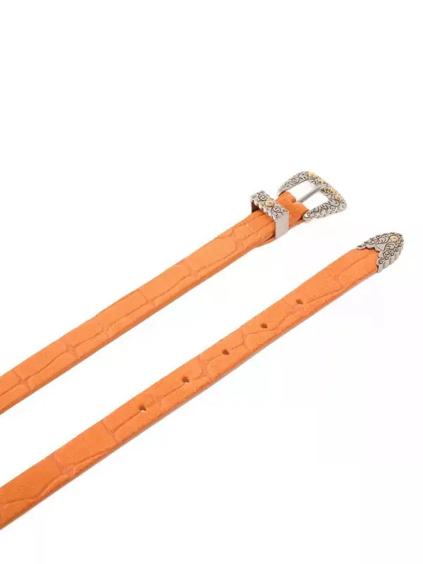 Pinko Croc-effect Buckle Belt